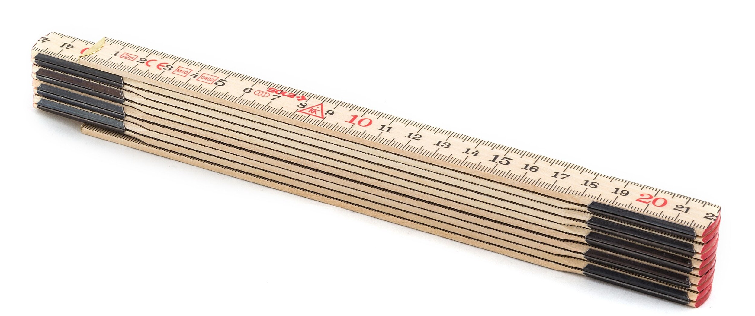 Meterstab Holz 2M H2/10MF, Art.-Nr. H2-10 - Paterno B2B-Shop